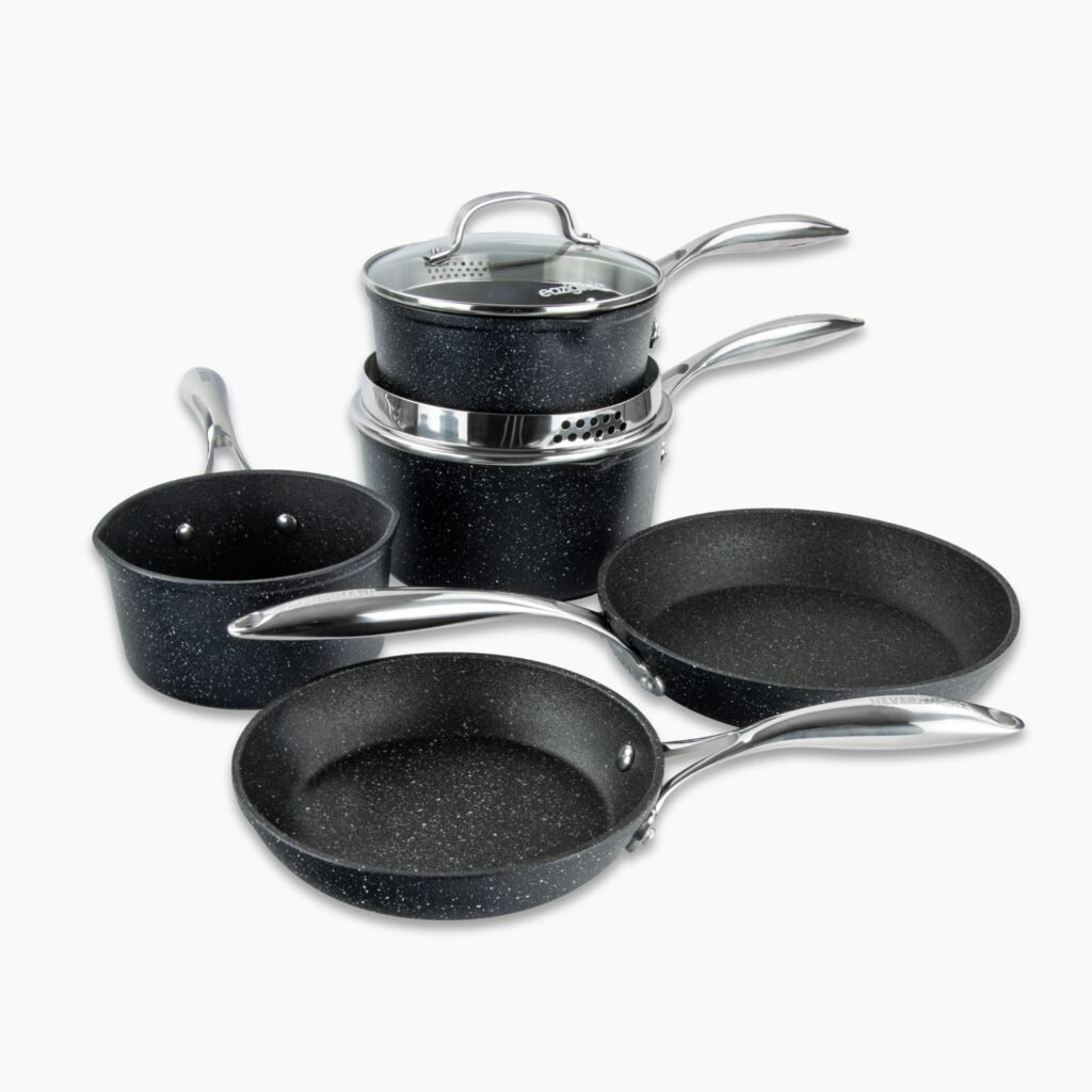 Eaziglide Neverstick2 5 Piece Pan Set - Non Stick Pans